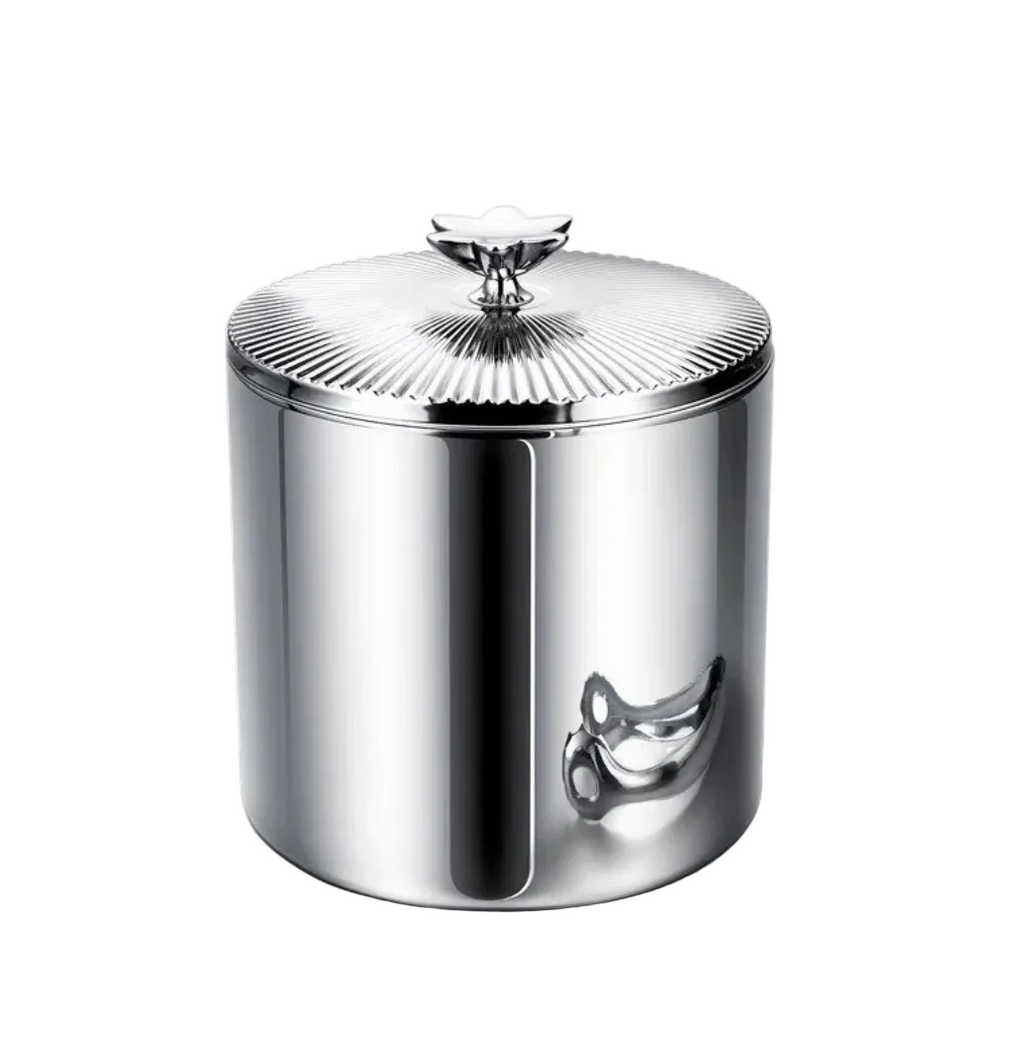 Creative Double Ice Storage Bucket with Mirror-Finish Stainless Steel ...