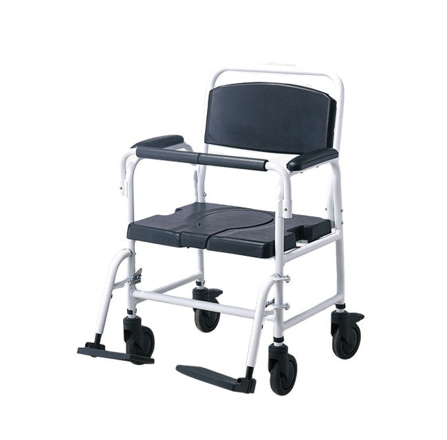 Portable Shower Commode Wheelchair with Removable Bucket – THERALUMES